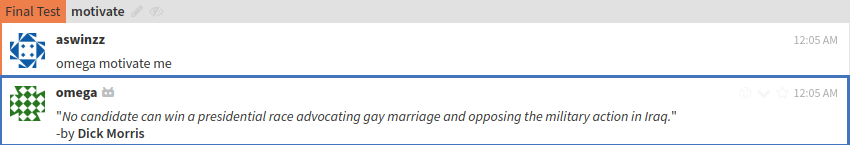 Welcome to Omega-Bot! | omega_bot