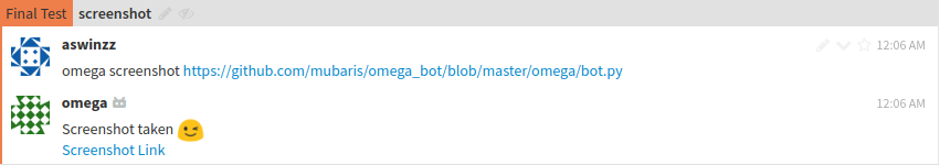 Welcome to Omega-Bot! | omega_bot